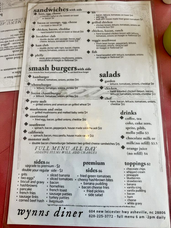 A menu that doesn't need a translator or a loan officer. Smash burgers, breakfast all day, and sides that deserve top billing.