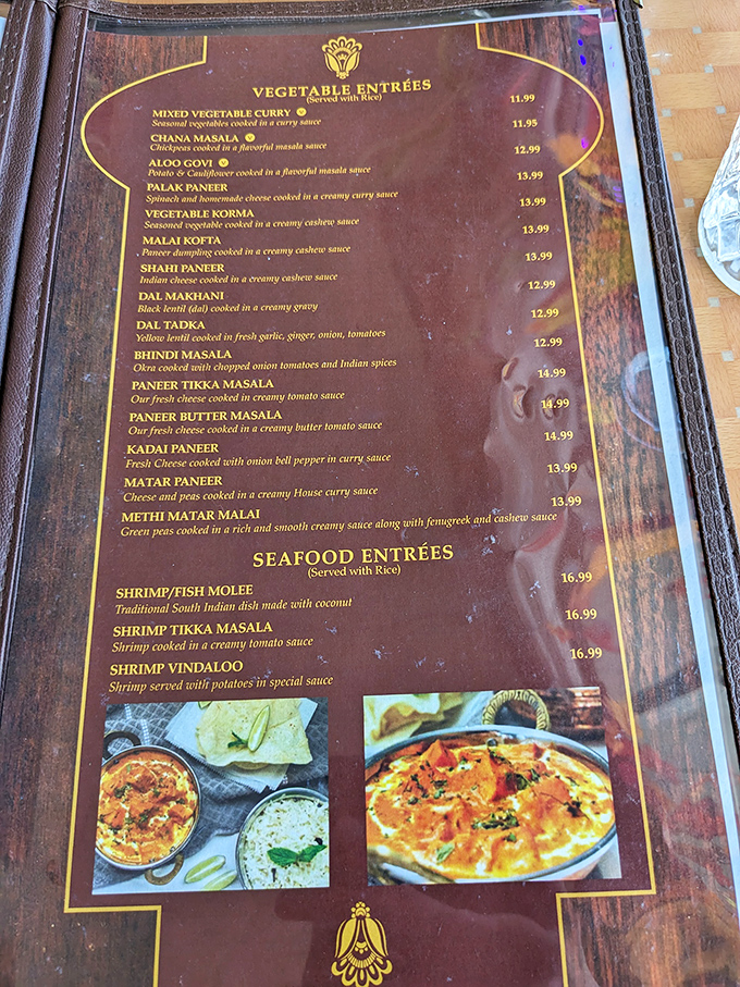 The menu reads like a passport to flavor country, with vegetable entrées and seafood specialties that make decision-making deliciously difficult.