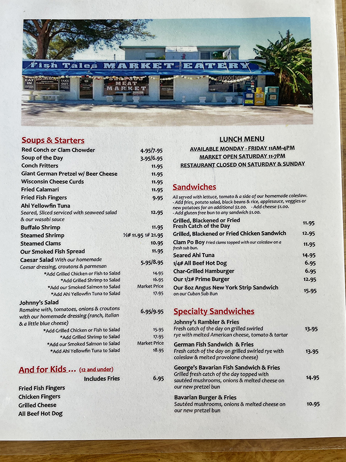 A menu that reads like a love letter to the sea. The hardest decision you'll make today is choosing just one thing.