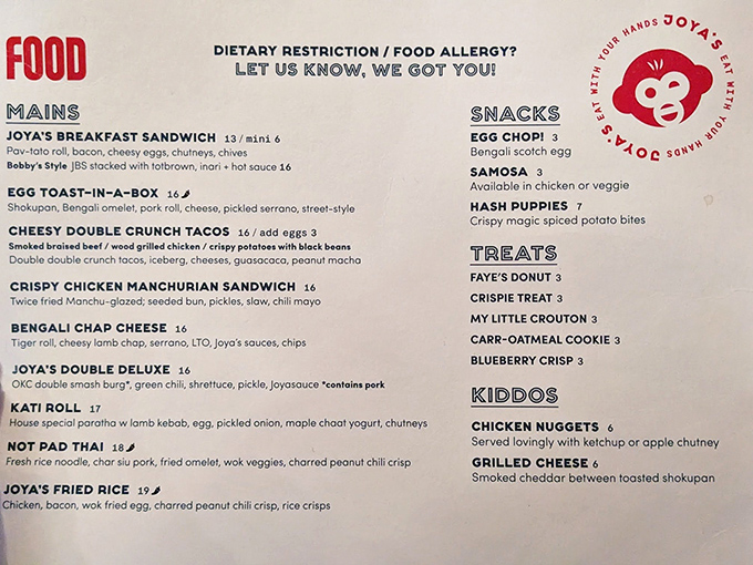 A menu that reads like a passport, where global comfort foods find common ground and dietary restrictions are welcomed, not tolerated.