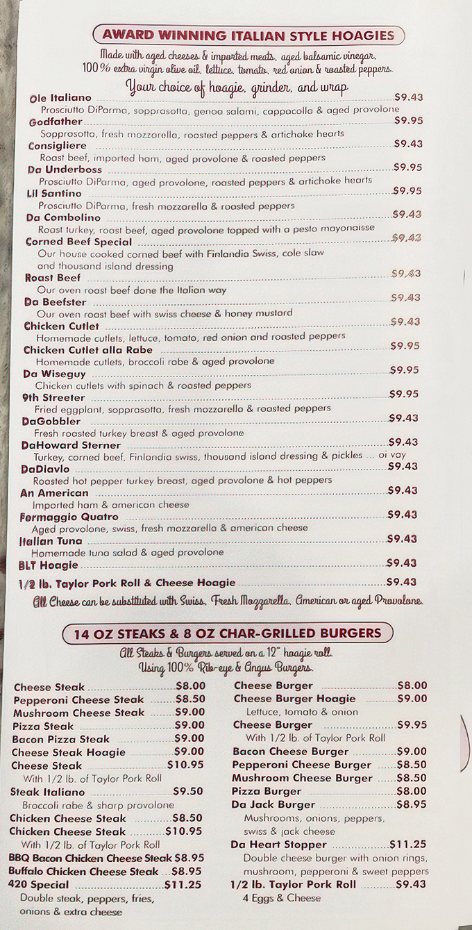 The menu reads like a love letter to comfort food. That Cobb salad description isn't just words—it's a promise of organized deliciousness.