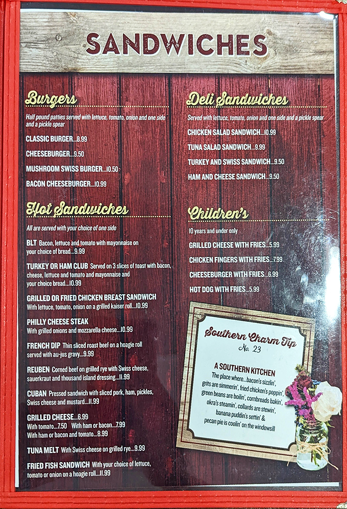 This menu reads like a love letter to your taste buds, signed "The South."