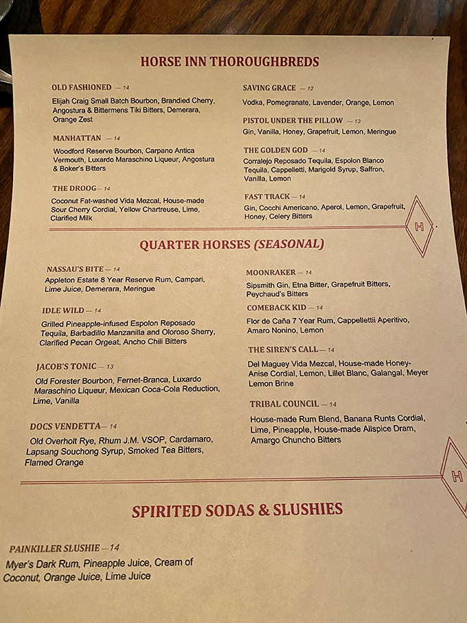 The cocktail menu reads like a novel you can't put down&mdash;except this one ends with you ordering "just one more" of something called The Droog. 