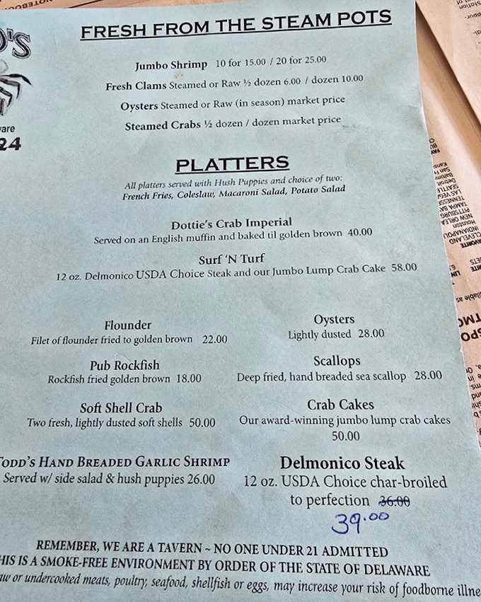 A menu that cuts straight to the chase: fresh seafood, minimal fuss, maximum flavor. The way nature intended.