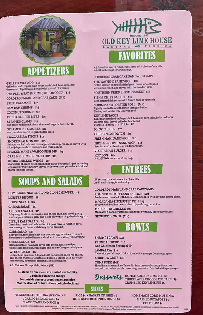 This isn't just a menu &ndash; it's a roadmap to happiness with detours through burger country, sandwich valley, and the glorious mountain of chicken fried steak.