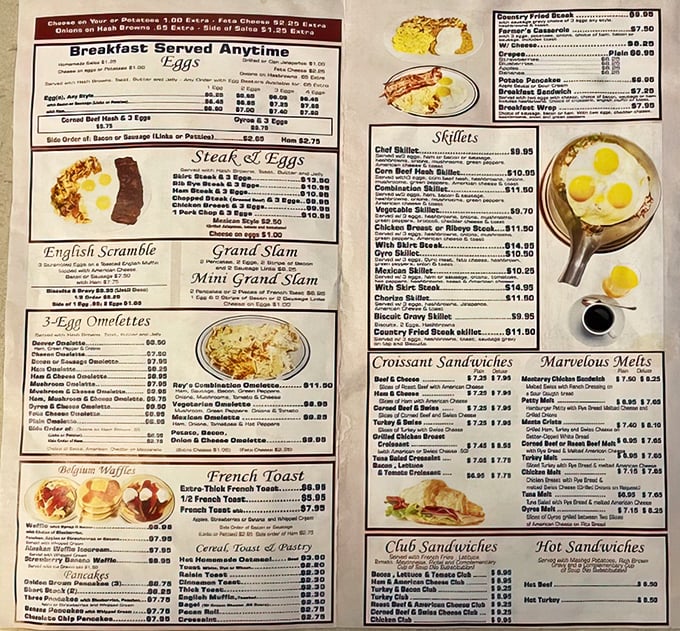 A menu that doesn't need fancy fonts or pretentious descriptions&mdash;just honest food that speaks the universal language of "yum."