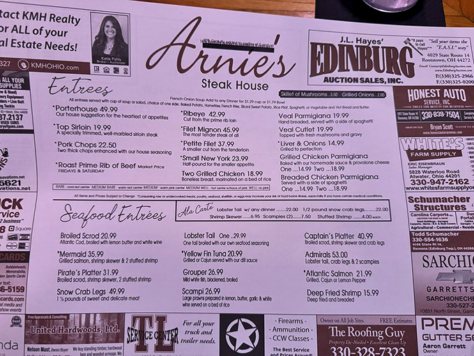 A menu that doesn't need fancy fonts or pretentious descriptions—just honest food that makes decision-making the hardest part of your meal.