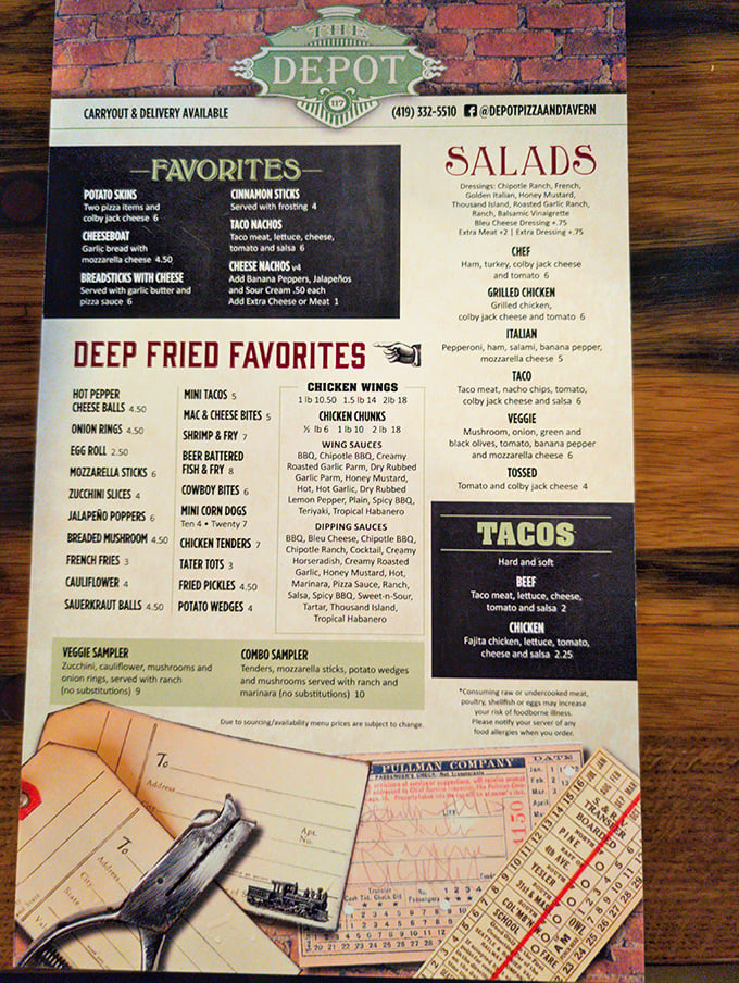 This menu reads like a love letter to everything your doctor told you to avoid.