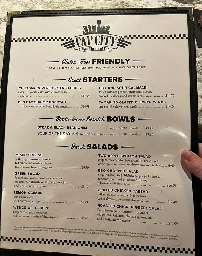 The menu reads like a love letter to comfort food, with each dish promising a warm hug for your taste buds.