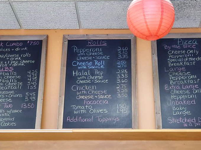 The chalkboard menu &ndash; a refreshingly analog experience in our digital world. No QR codes here, just handwritten promises of deliciousness.