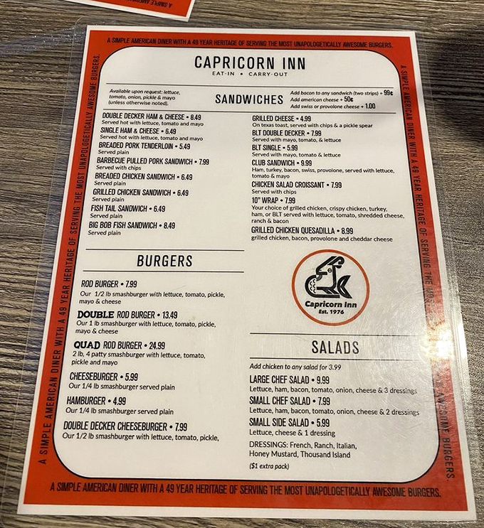 This menu isn't just a list of options&mdash;it's a declaration of burger independence. The "unapologetically awesome" promise isn't marketing; it's a mission statement.