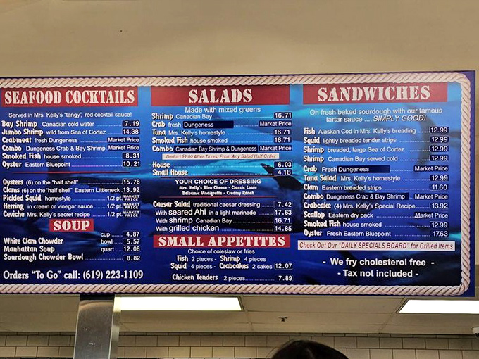 The menu board&mdash;a colorful tableau of oceanic delights&mdash;might initially overwhelm, but remember: you're here for that legendary clam chowder.