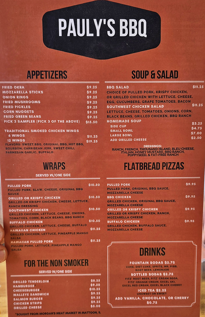 This menu isn't just a list&mdash;it's a roadmap to happiness. The "Pick 5 Sampler" is basically permission to be gloriously indecisive.