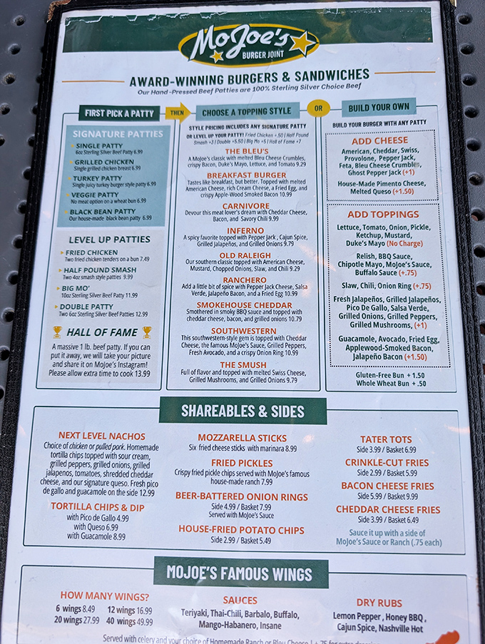 The menu reads like a love letter to burger aficionados. Each option more tempting than the last, making decisions deliciously difficult.