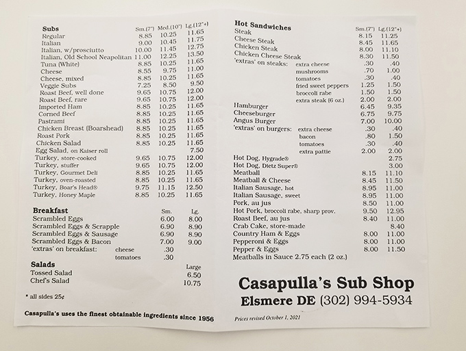 This menu reads like a love letter to anyone who's ever craved a proper sandwich.