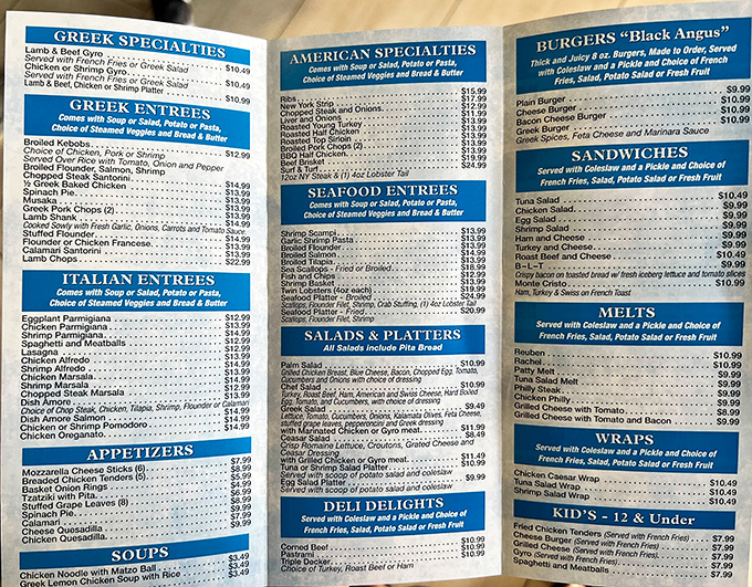 A menu that reads like a delicious United Nations meeting, with prices that won't require a loan officer.