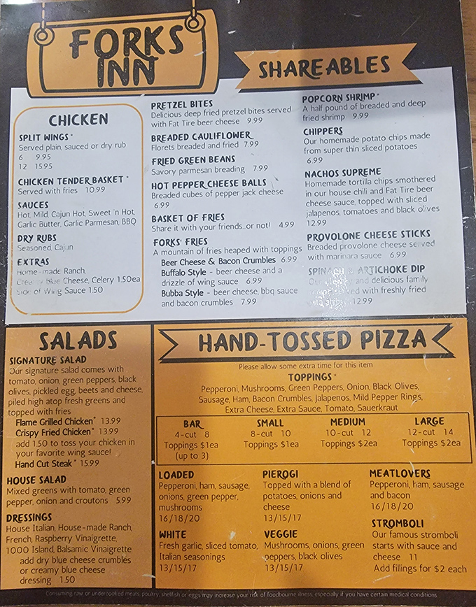 A menu that reads like a love letter to American comfort food, with a few surprises that'll make your taste buds do a double-take. 