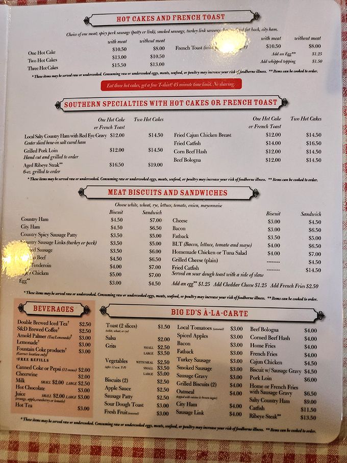 This isn't just a menu&mdash;it's a roadmap to happiness. The hardest decision you'll make today is choosing between all these Southern classics.