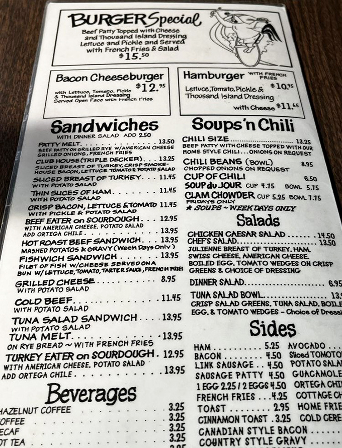 This menu isn't just a list of options&mdash;it's a roadmap to happiness. Each item promises comfort delivered on a plate.