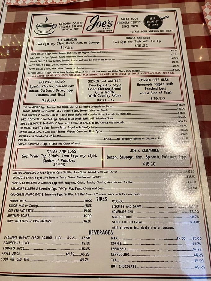 A menu that reads like a greatest hits album of American comfort food. No molecular gastronomy here, just dishes your taste buds remember fondly.