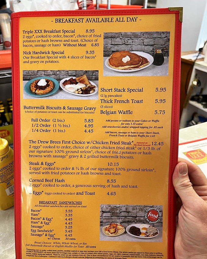 This isn't just a menu&mdash;it's a sports almanac disguised as breakfast options, with each dish named after Purdue legends who fueled up here.