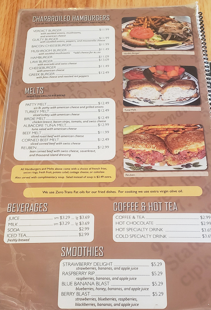 The menu reads like a love letter to comfort food classics, with burgers and melts that promise satisfaction without pretension.