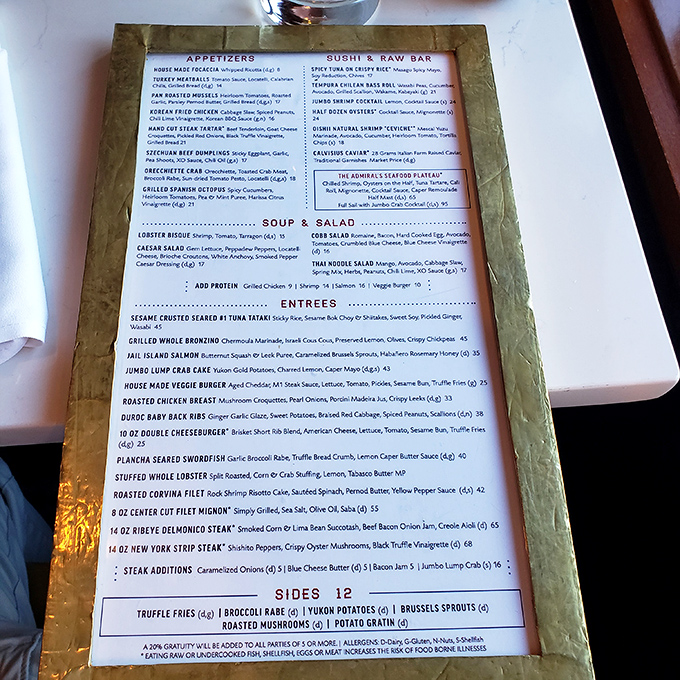 The menu reads like a treasure map where X marks the spot&mdash;that legendary double cheeseburger&mdash;among a sea of tempting culinary adventures.