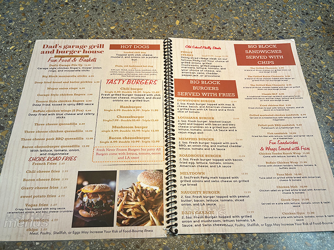 This isn't just a menu&mdash;it's a roadmap to happiness, spiral-bound and filled with enough options to require multiple visits.