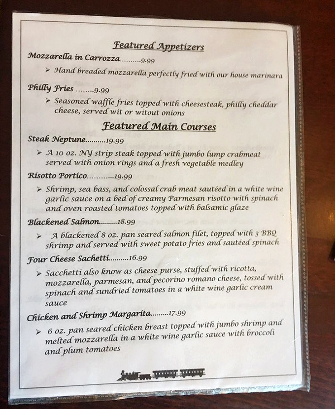 The menu reads like a love letter to Italian cuisine, with specialties that make decision-making the hardest part of your visit.