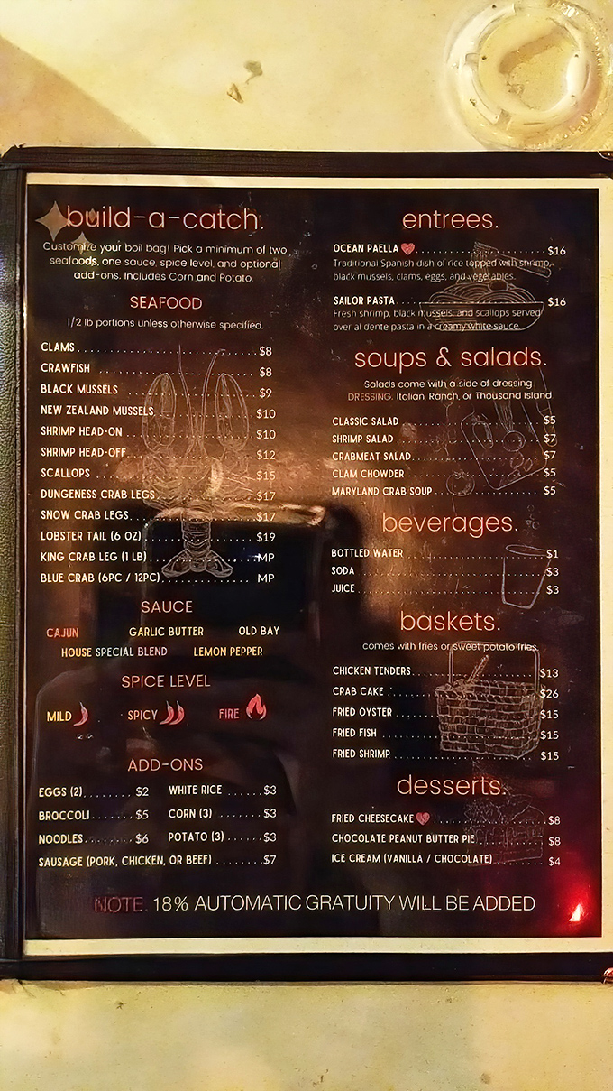 The menu reads like a love letter to the Chesapeake Bay &ndash; build your own seafood boil and prepare for delicious decisions.