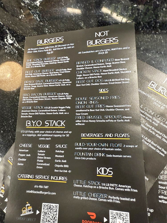 The menu at Stacked doesn't overwhelm with options but tempts with possibilities. Build-your-own burger? Yes, please!