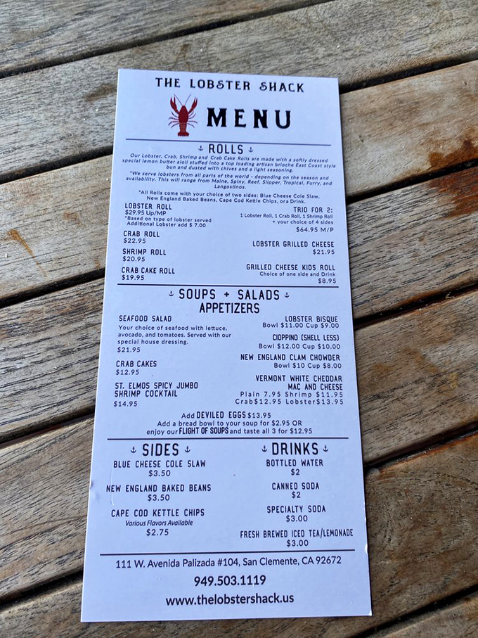 A menu that doesn't need flowery descriptions or unnecessary adjectives&mdash;just straightforward treasures of the sea that speak for themselves.