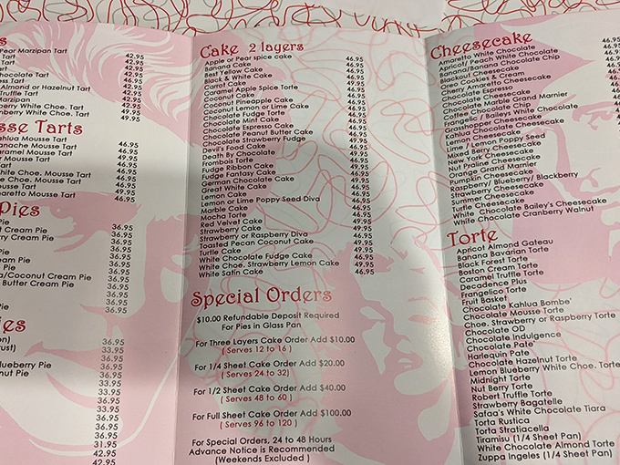 This isn't just a menu&mdash;it's a treasure map where X marks the spot for your next sugar-induced euphoria.