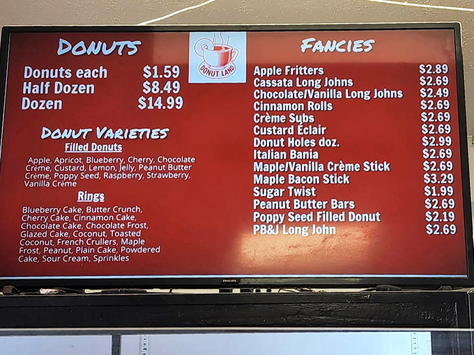 The menu board reads like a greatest hits album of American breakfast pastries &ndash; every track's a winner.