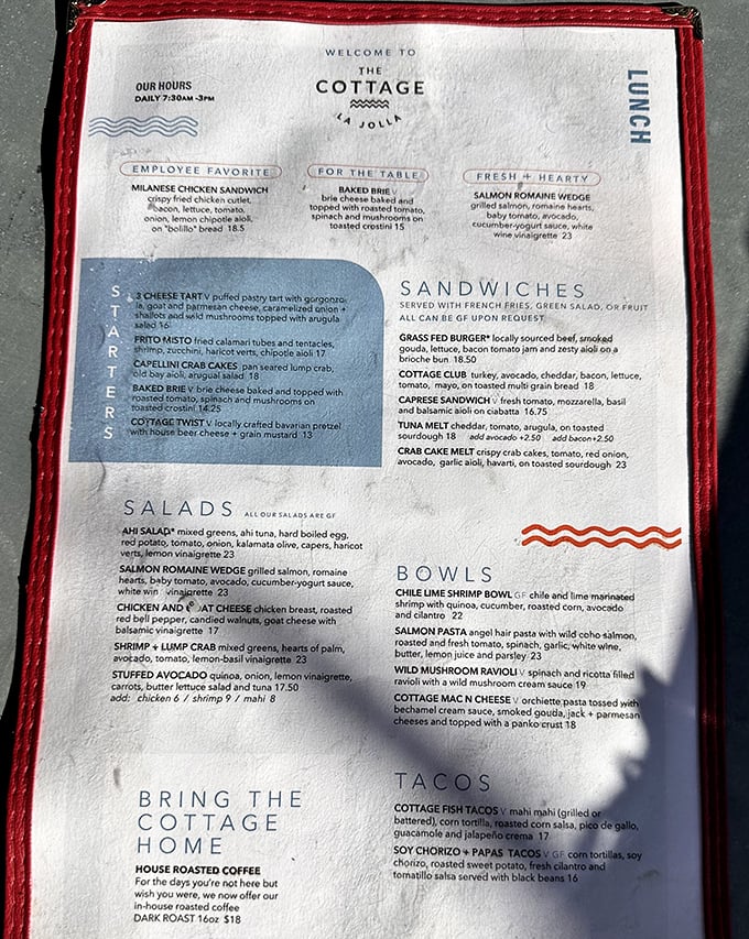 A menu that reads like a love letter to breakfast classics. Choosing just one dish might be the hardest decision you'll make all day.