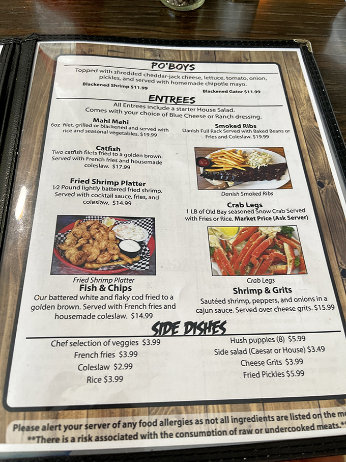 The menu reads like a love letter to Florida waters. Each dish promises a story, and trust me, you'll want to hear every delicious chapter.