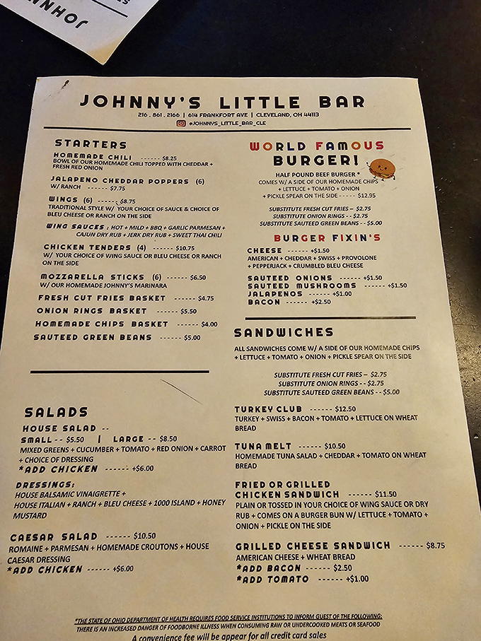 This menu isn't just extensive&mdash;it's a novel of possibilities where breakfast reigns supreme and indecision becomes your only problem.