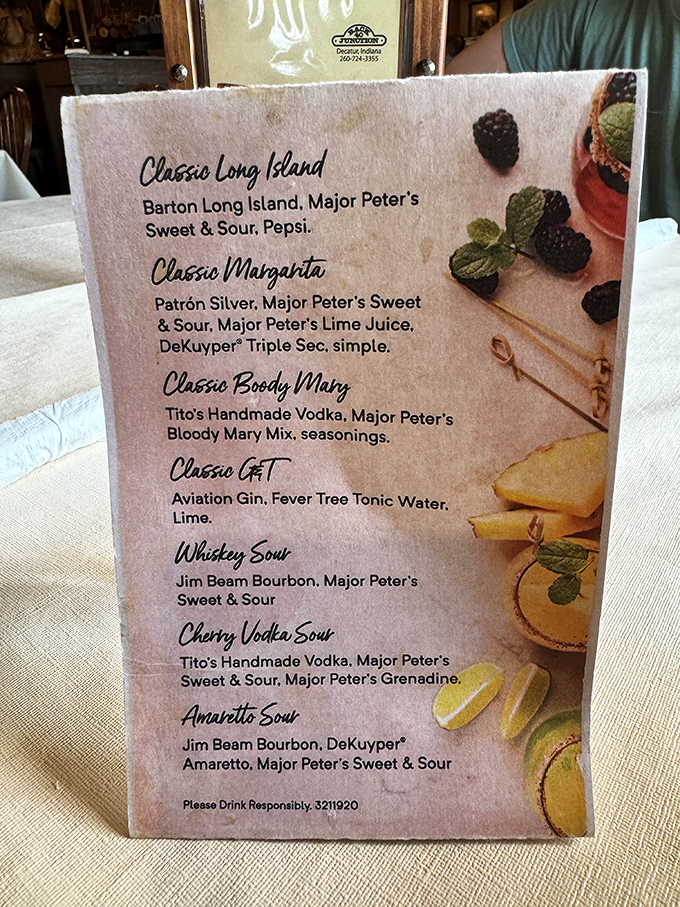 The cocktail menu reads like a love letter to classic libations. That Whiskey Sour is calling my name louder than a train whistle at midnight.