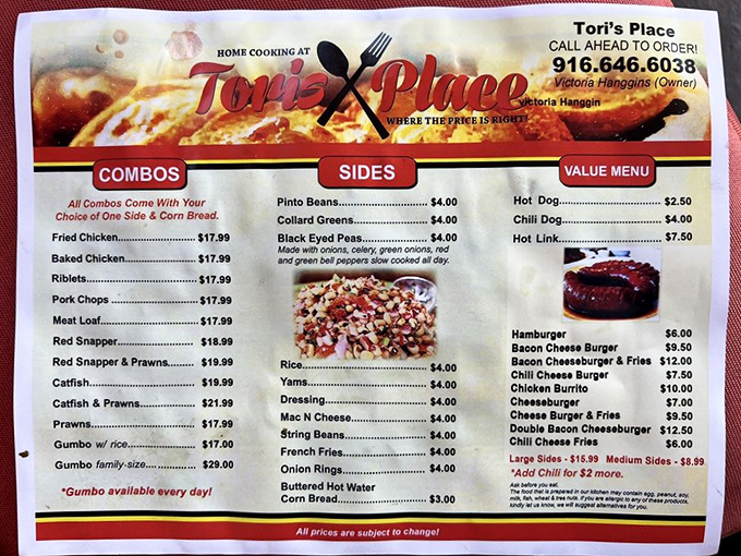 Simple menu, complex flavors. Adair's doesn't need fancy descriptions when the food speaks this eloquently for itself.