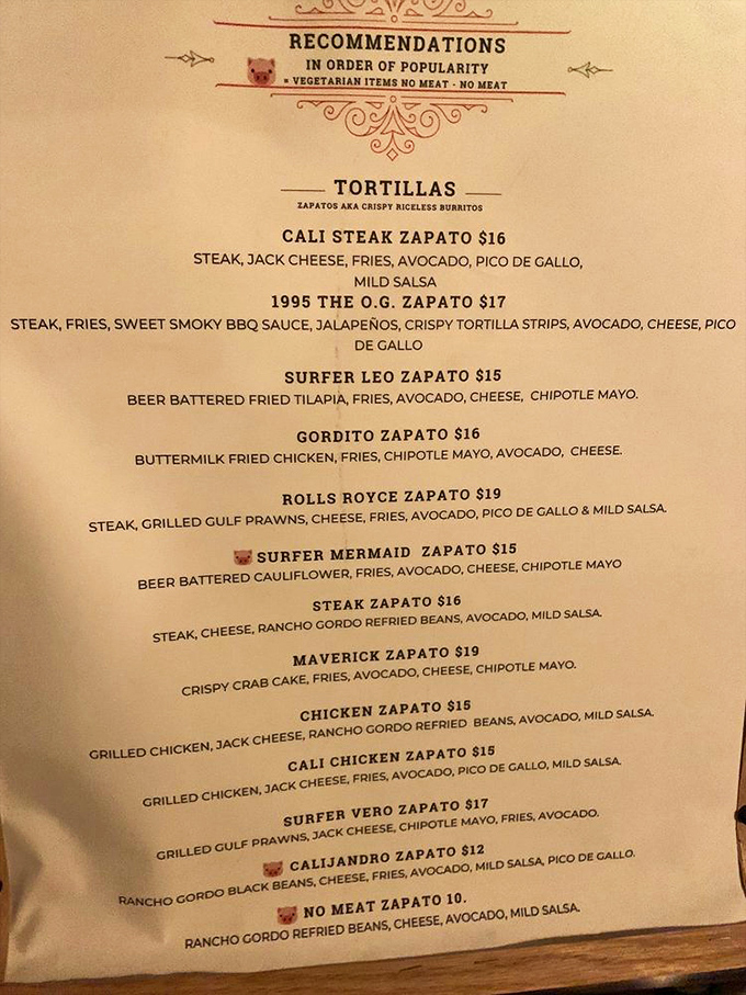 The menu reads like a greatest hits album of Mexican-California fusion &ndash; every track's a winner.