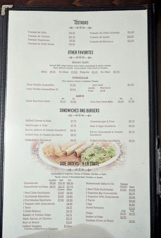 This menu isn't just a list of dishes&mdash;it's a roadmap to happiness. Notice how reasonably priced everything is compared to those trendy downtown spots?