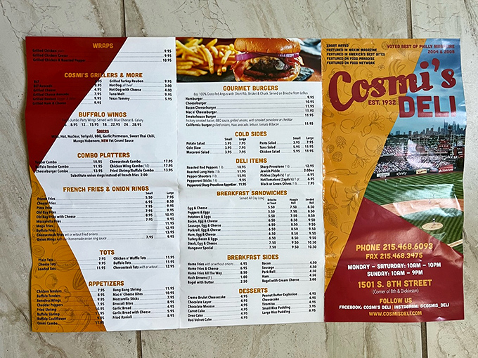 The menu board at Cosmi's reads like a love letter to sandwich perfection. Decision paralysis has never been so deliciously justified.