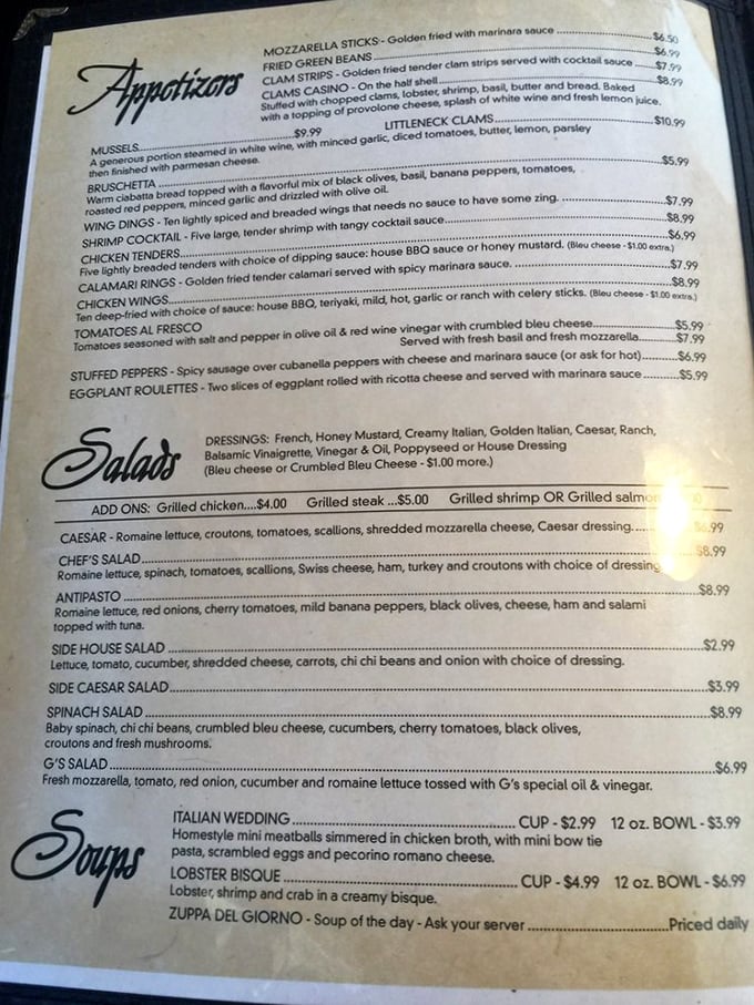 When the menu reads like a love letter to Italian cuisine, you know you're in good hands.