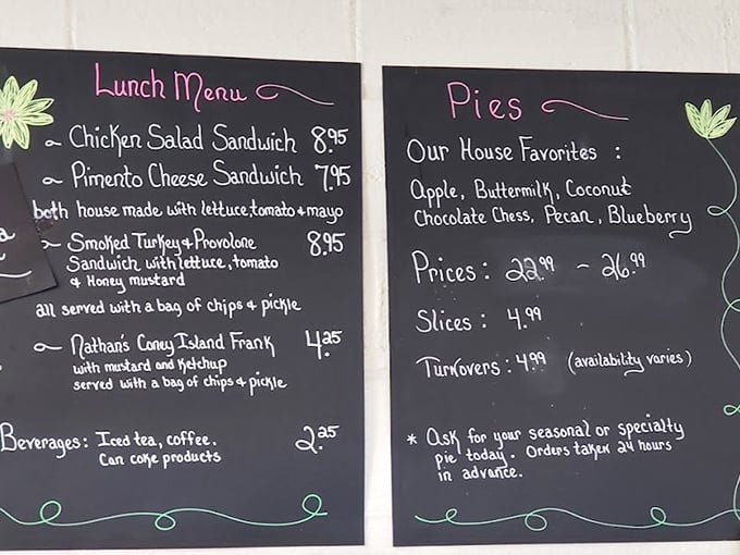 When handwritten menus still exist, you know you've found a place that values substance over style.