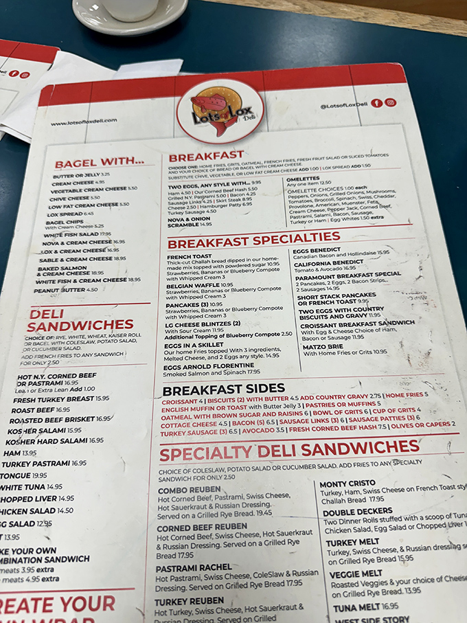 This menu isn't just a list&mdash;it's a roadmap to breakfast nirvana, with every deli classic and morning favorite waiting to be discovered.