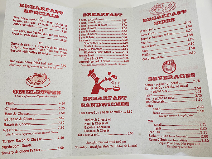 A menu that doesn't need fancy fonts or culinary buzzwords&mdash;just straightforward breakfast promises that have kept Ohioans coming back for generations.