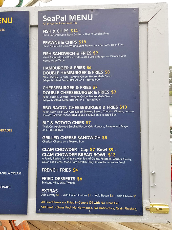 The menu board tells no lies &ndash; straightforward offerings with zero pretension. This is food that doesn't need a fancy description to be magnificent.