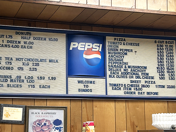 That menu board hasn't changed in decades, and thank goodness for that. Some traditions deserve preservation.