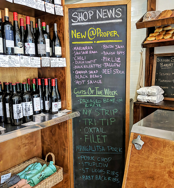 The chalkboard menu reads like poetry for meat lovers&mdash;each item promising a flavor adventure that makes grocery store offerings seem like sad distant relatives.