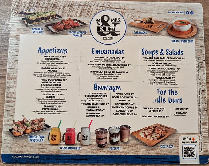 A menu that reads like a love letter to Peruvian-inspired comfort food. Those empanadas aren't just appetizers&mdash;they're gateways to flavor paradise.